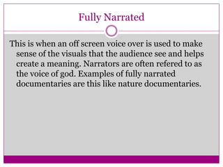 Types of documentary | PPT
