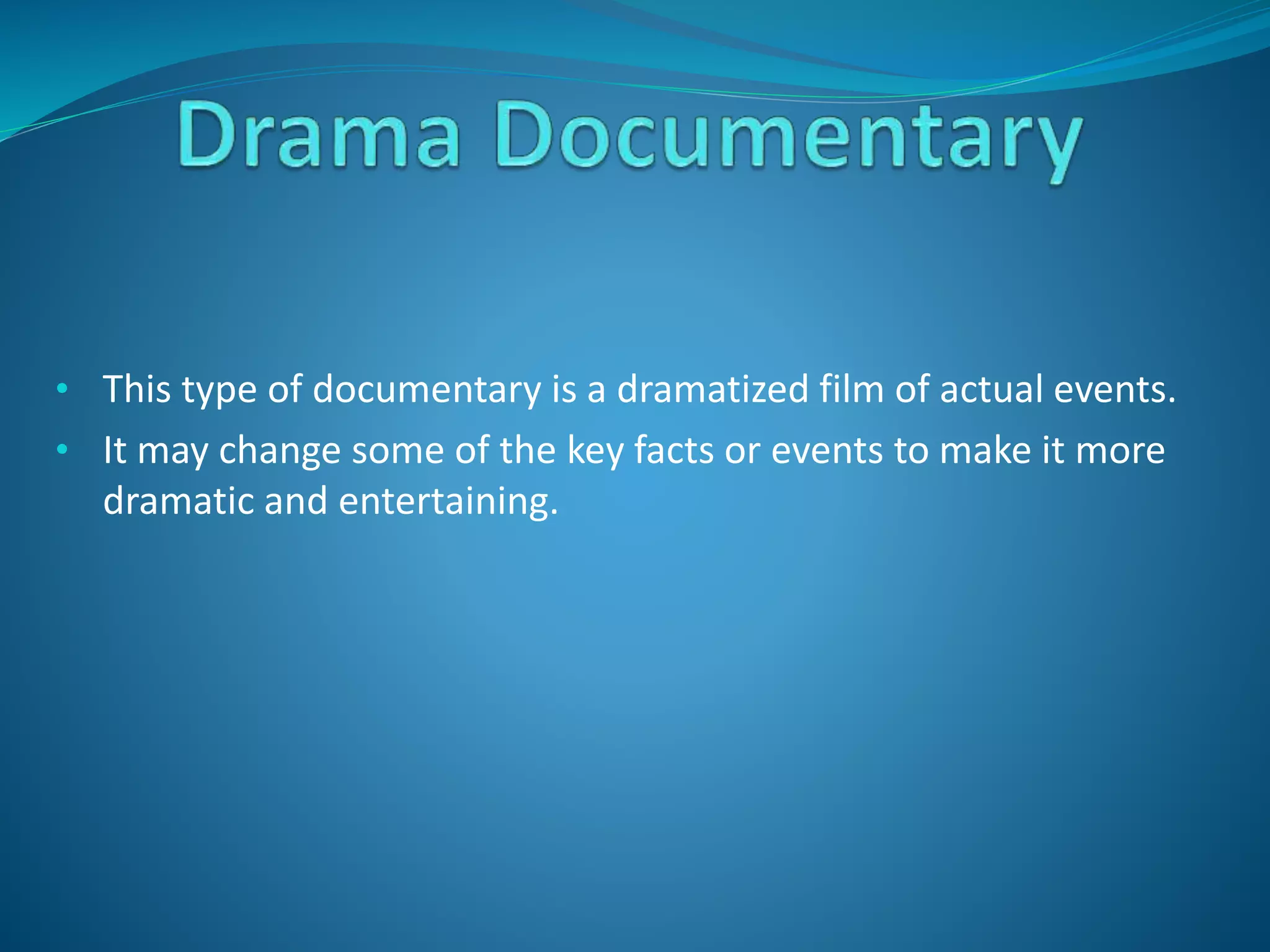 Types of documentary | PPTX