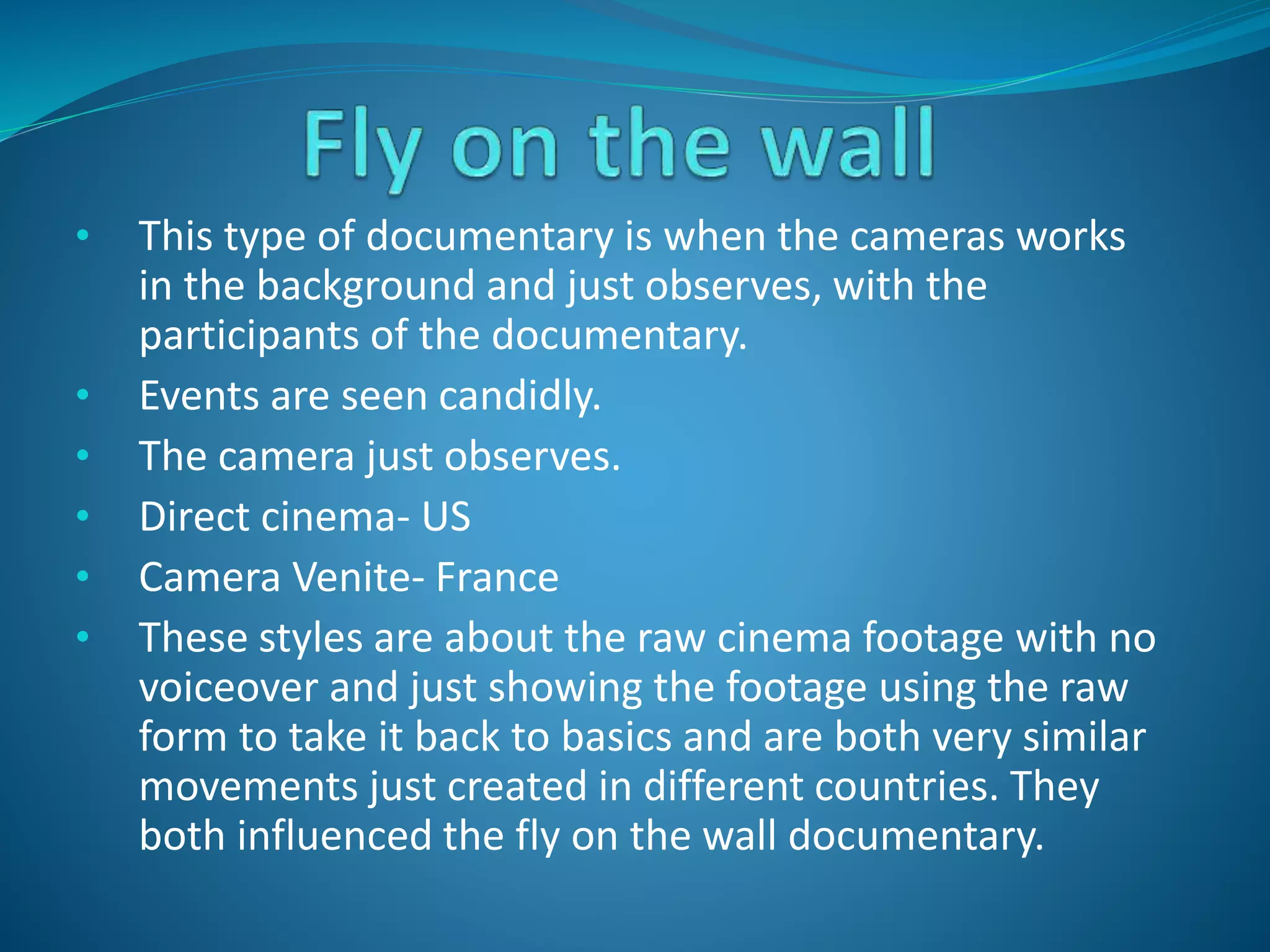 Types of documentary | PPTX