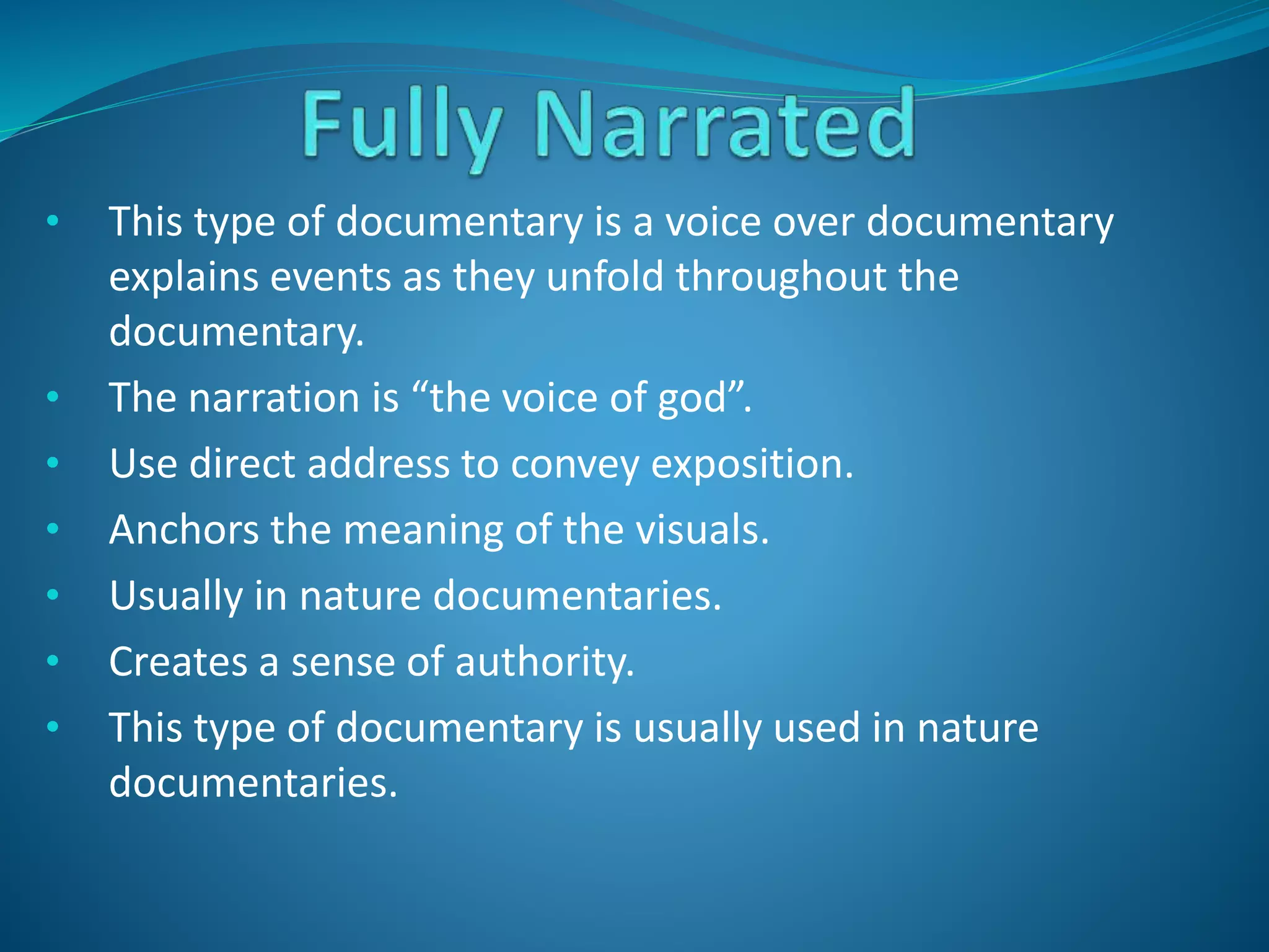 Types of documentary | PPTX