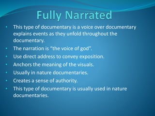 Types of documentary | PPTX