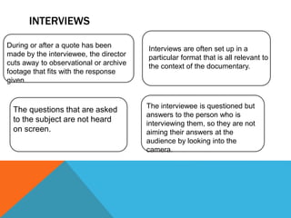 Types of documentary | PPTX | Documentary | Genres