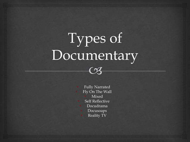 Types of documentary | PPTX