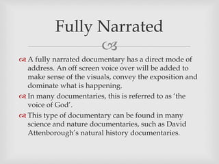 Types of documentary | PPTX