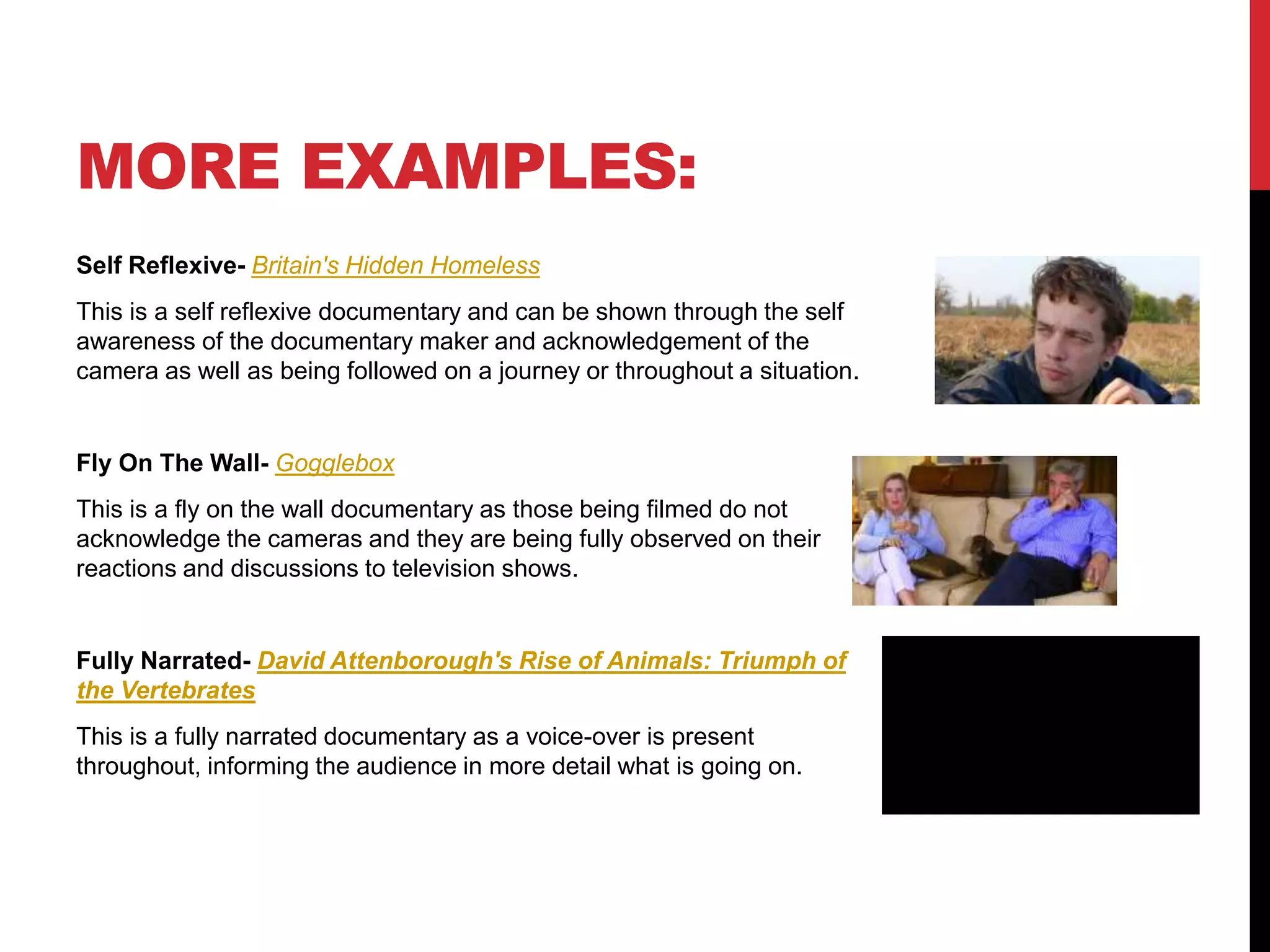 Types of Documentary | PPTX