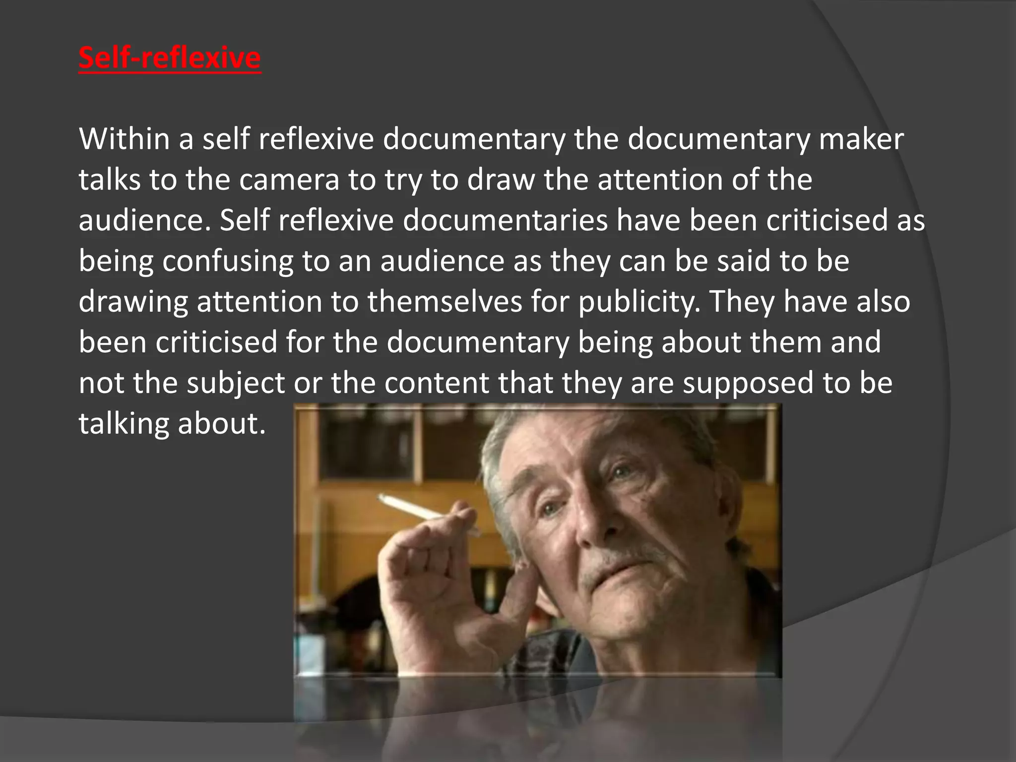 Types of documentary | PPTX | Video Production | Content Production