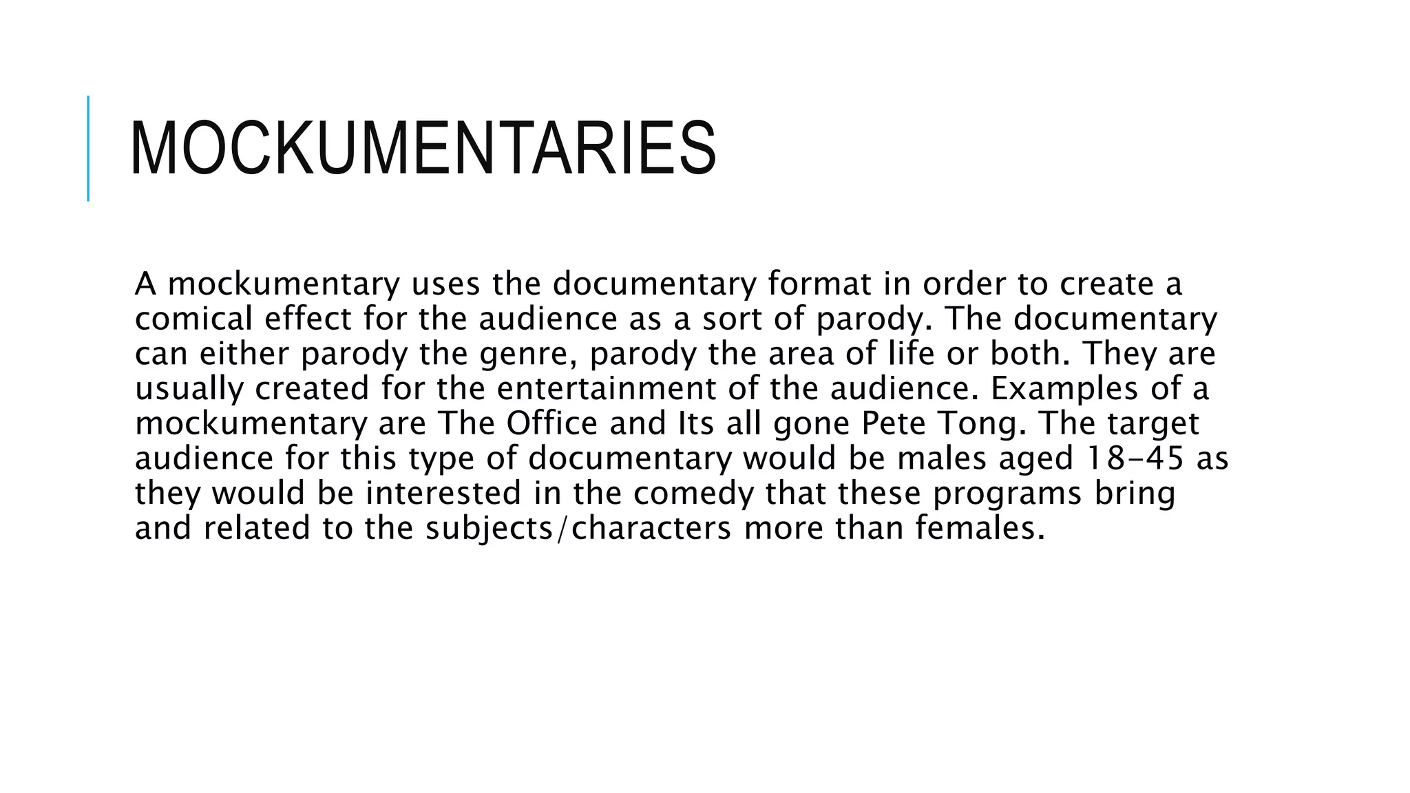 Types of documentary | PPTX