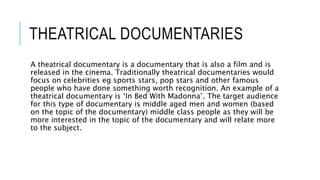 Types of documentary | PPTX