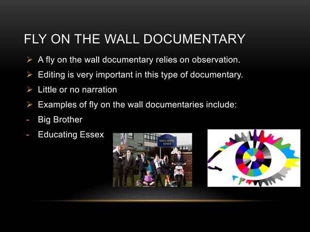 Types of documentary powerpoint | PPTX | Video Production | Content Production