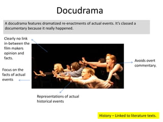 Types of documentries | PPTX | Video Production | Content Production