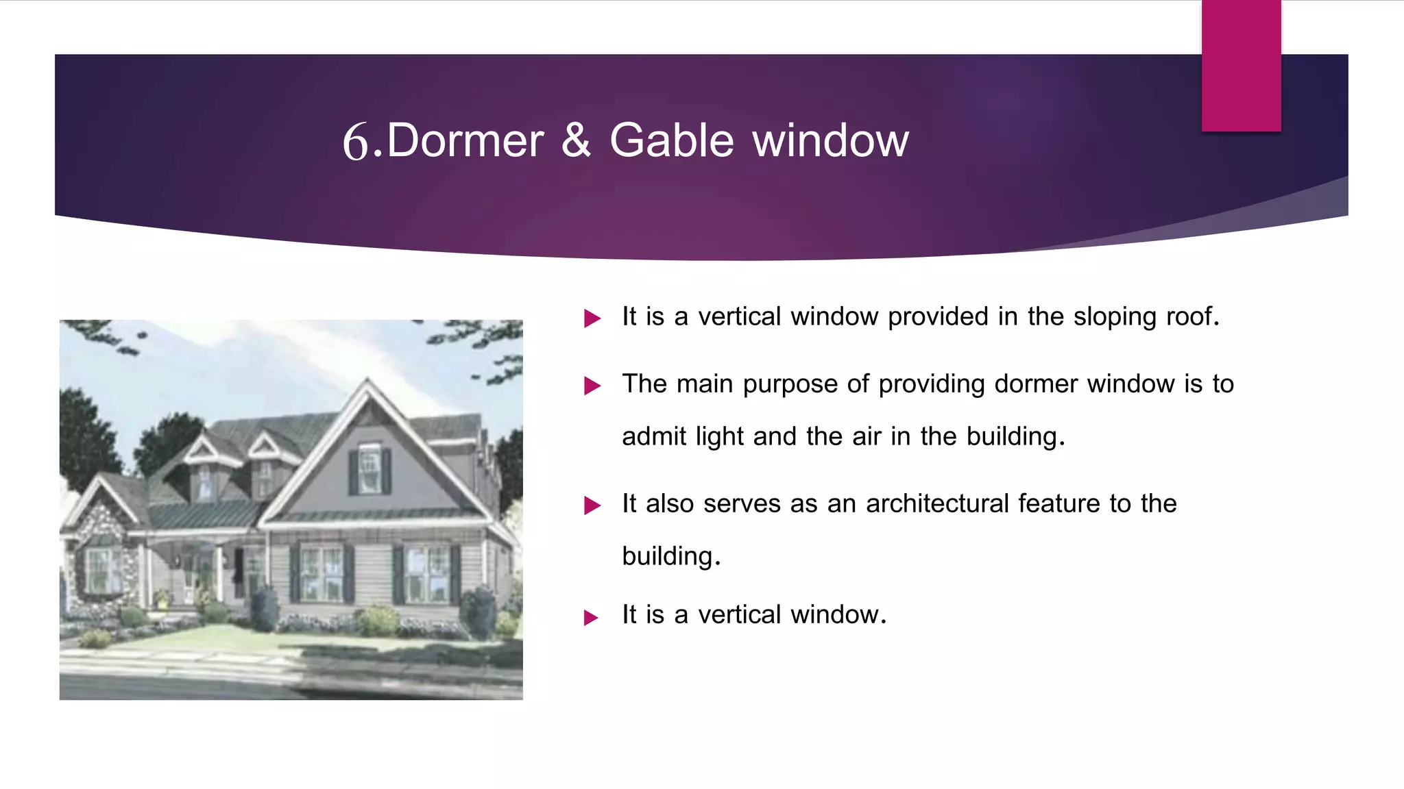 Types of doors and windows | PPTX