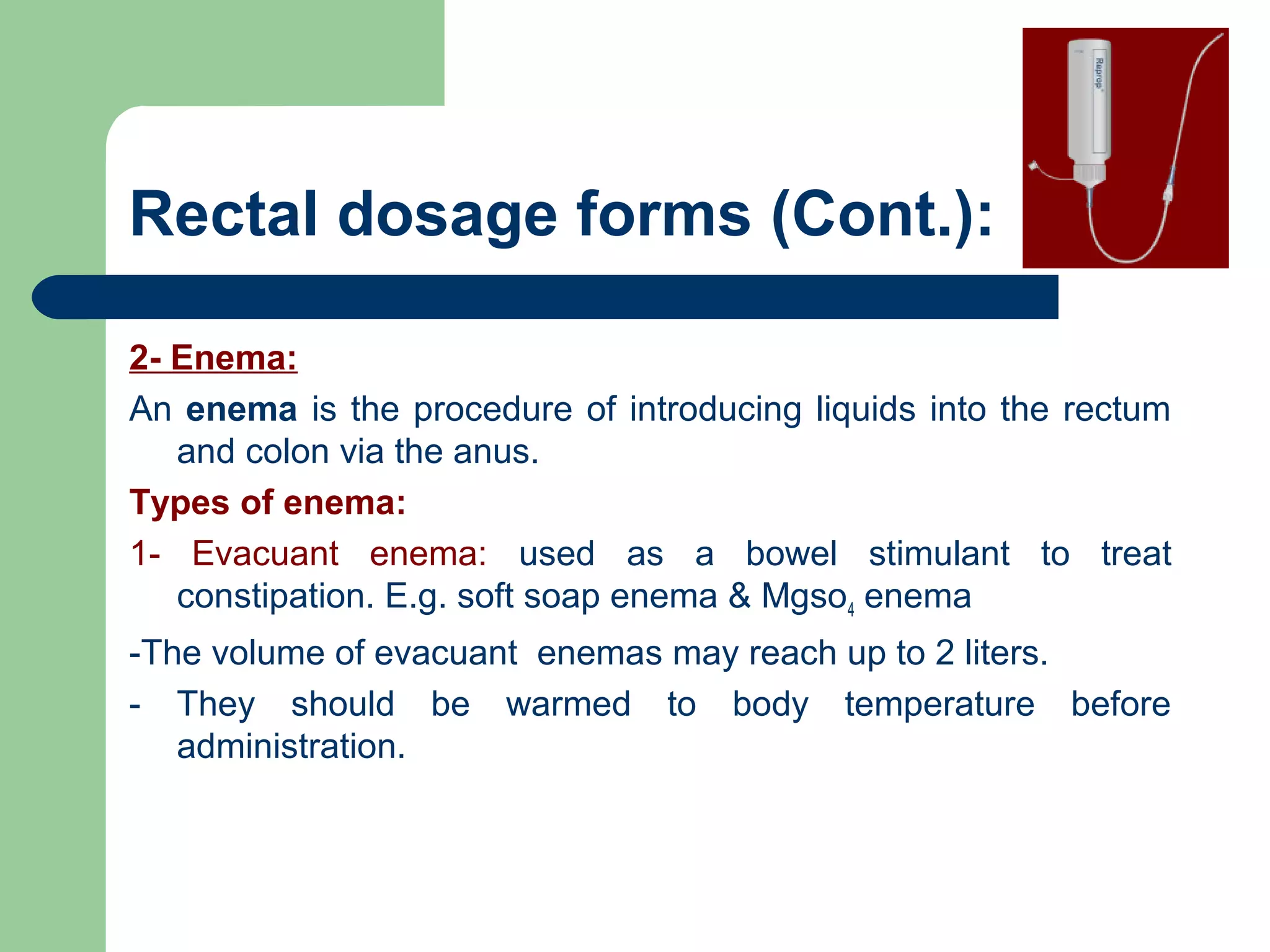 Types of dosage forms lecture2,2 | PPT