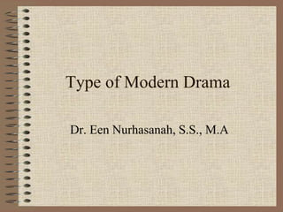 Types of drama | PPTX