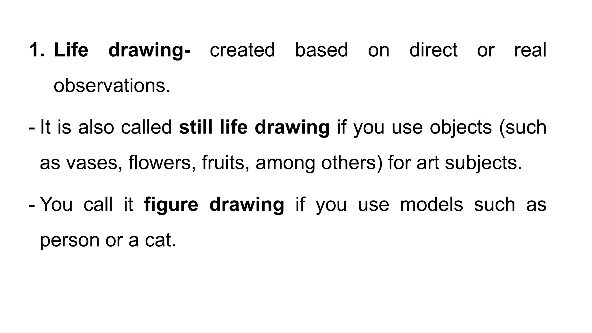 Types of Drawing | PPTX