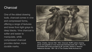 Types of Drawing Media - Overview of Materials | PPTX