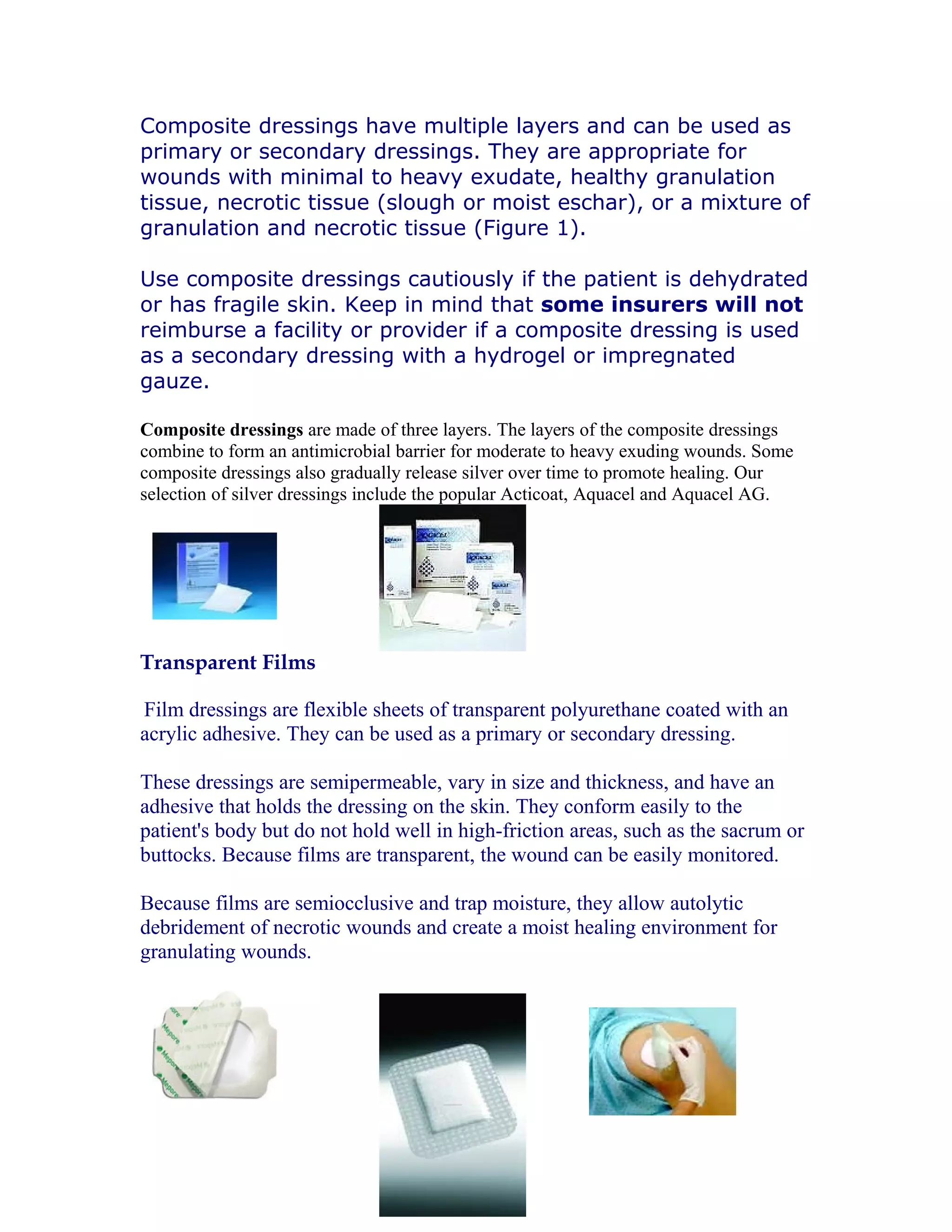 Types of dressings | DOC