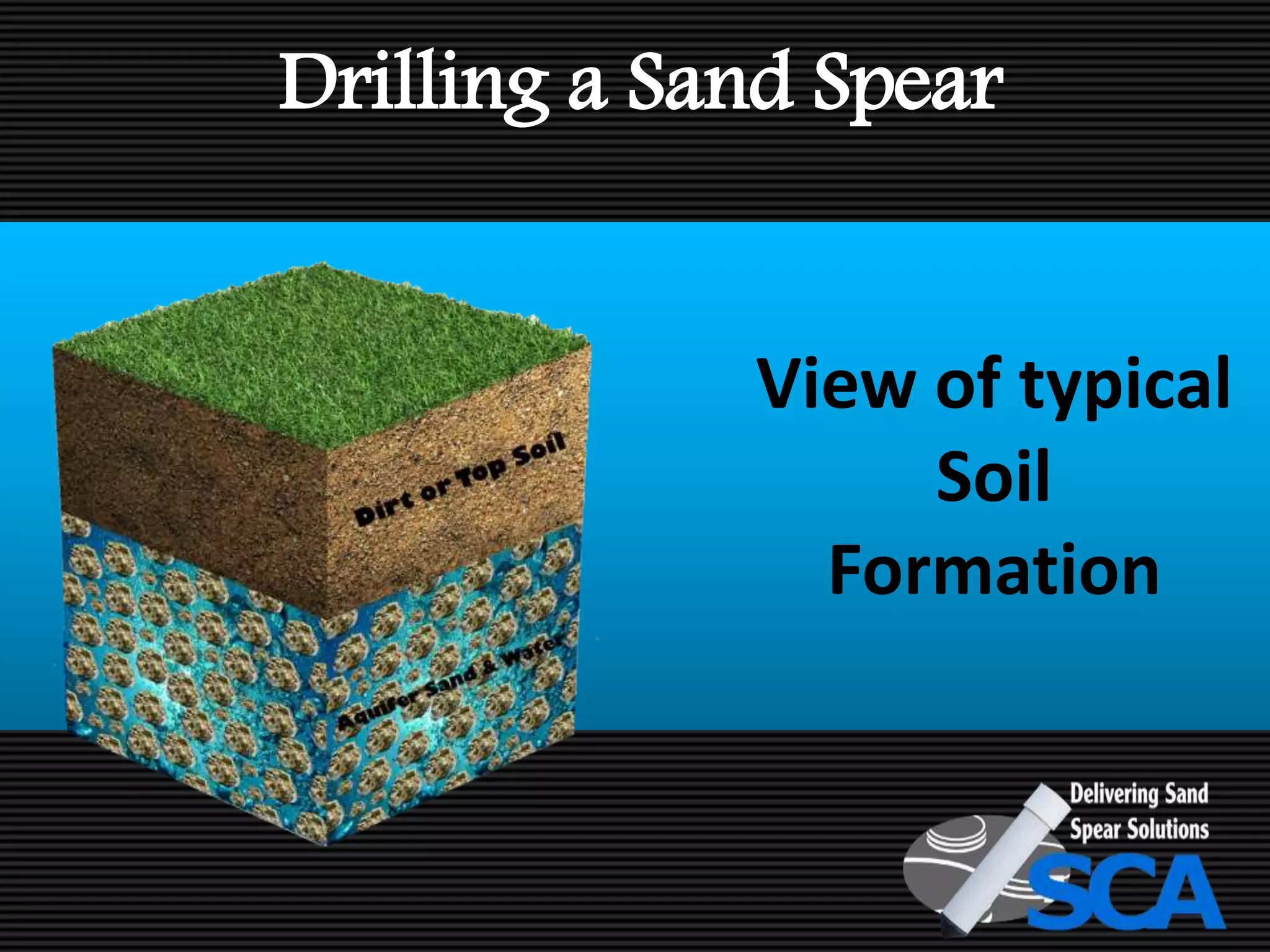 Types of drilling methods for installing a sand spear- new | PPTX