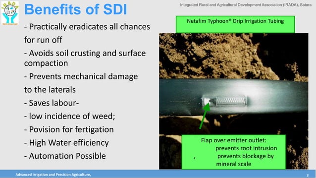 Types of Drip Irrigation and Design Data Requirement | PPT | Free Download