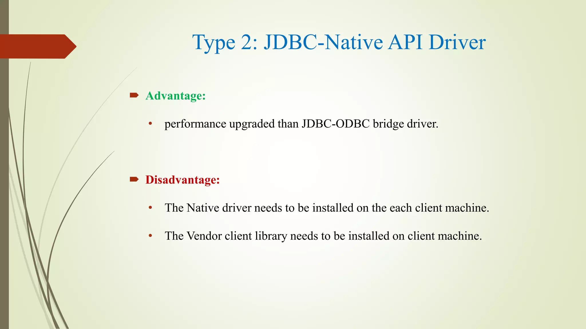 Types of Drivers in JDBC | PPTX