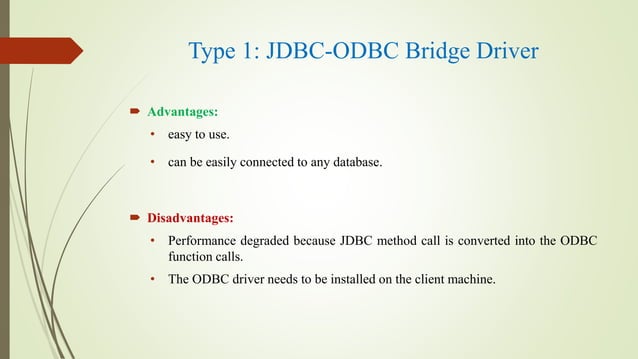 Types of Drivers in JDBC | PPTX | Operating Systems | Computer Software ...