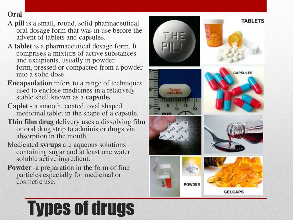 Types of drugs