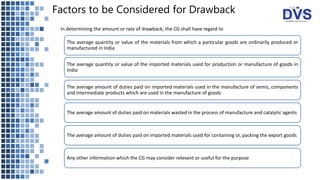 Types of duty and duty drawback | PPTX