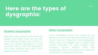 Types of dysgraphia | PDF