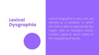 Types of dysgraphia | PDF