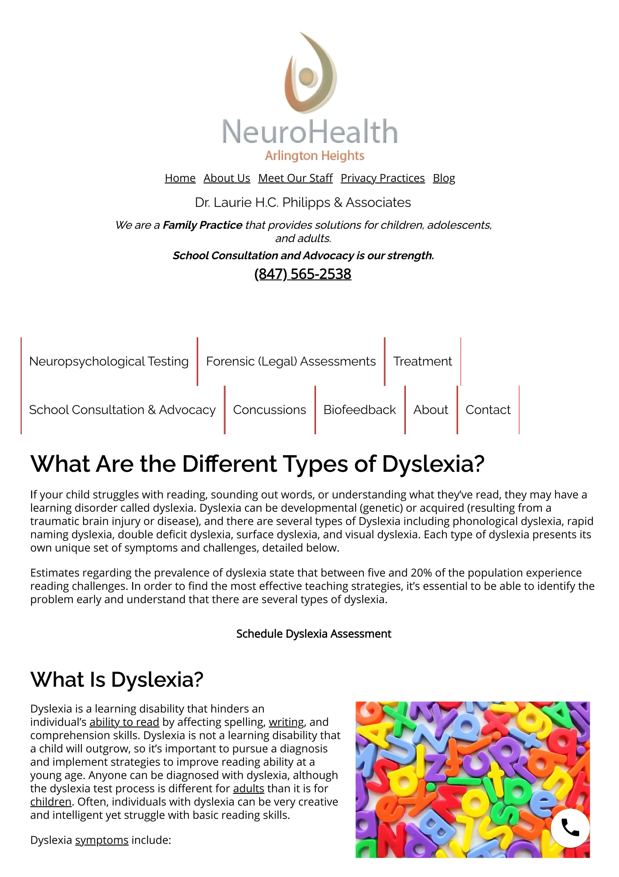Types of Dyslexia - reading disorder types | PDF