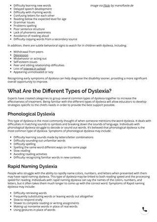 Types of Dyslexia - reading disorder types | PDF