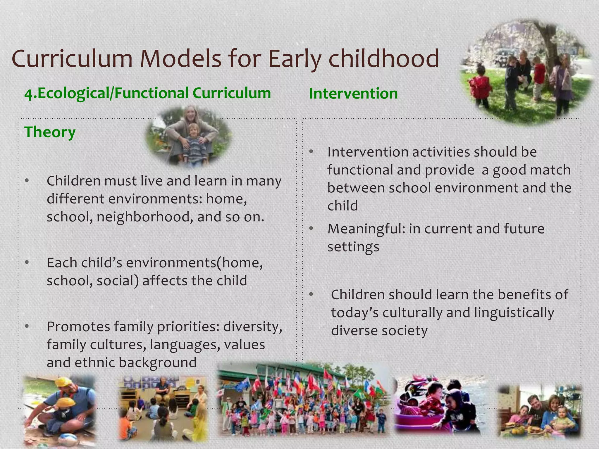 Types of Early Childhood Curricula by Arianny Calcagno, M.Ed. | PPTX