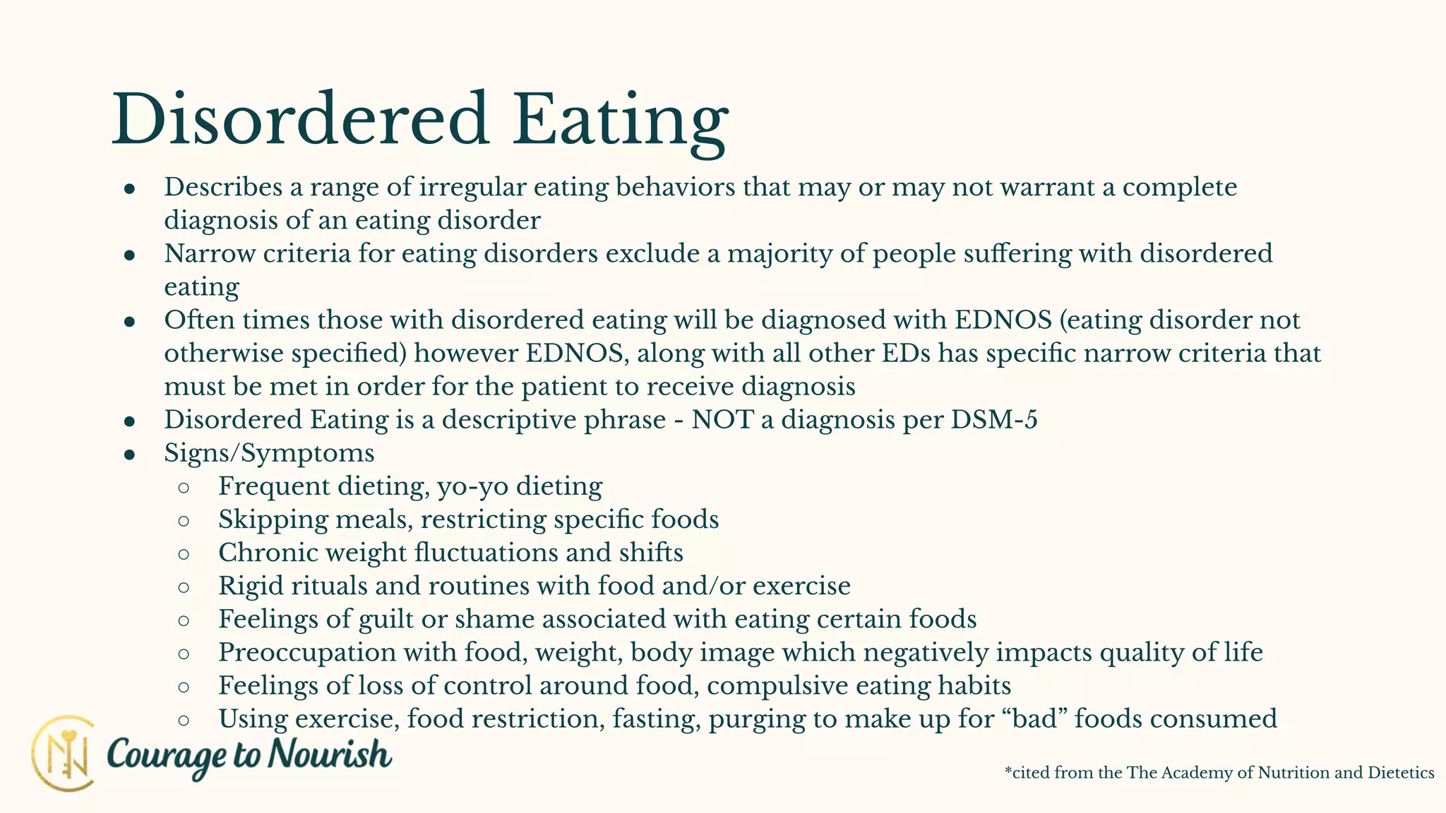 Types of eating disorders and treatment options | PDF