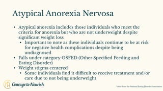 Types of eating disorders and treatment options | PDF