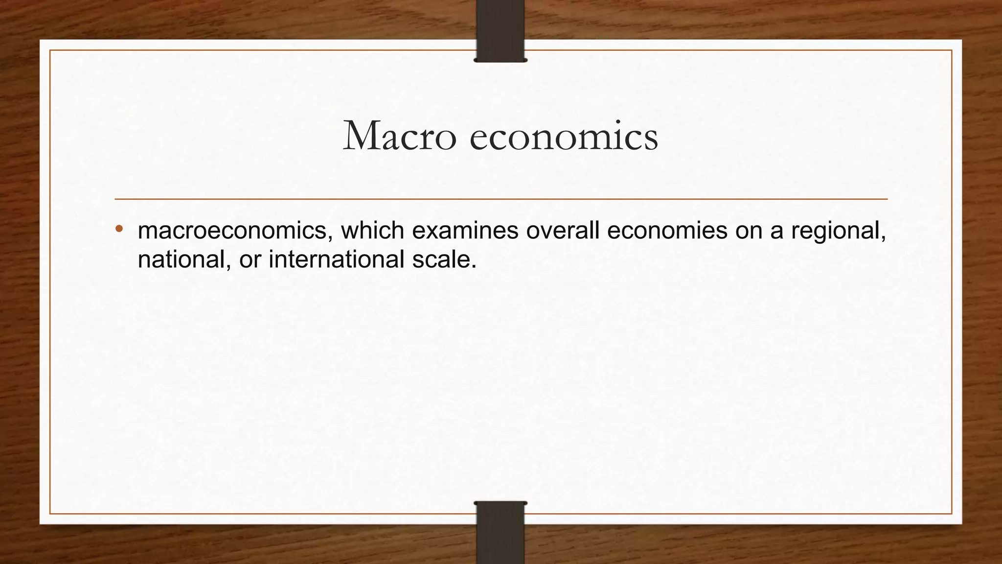 types of economics. | PPTX