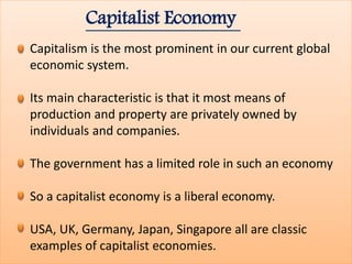 Types of economic system | PPTX