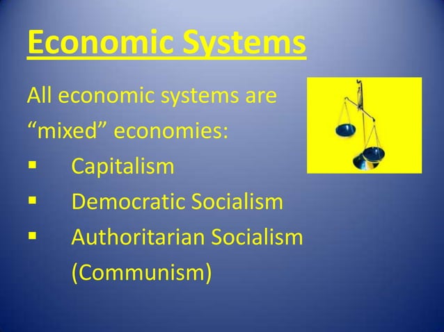 Types of economic systems | PPT