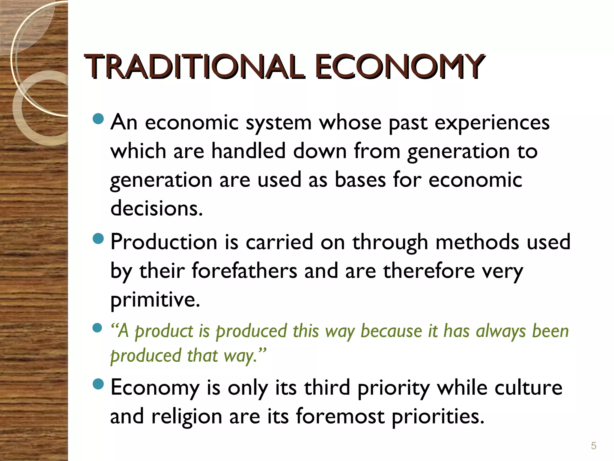 Typesof economicsystems johnreport | PPT | Business | Business and Finance