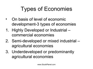 Types of economies | PPT