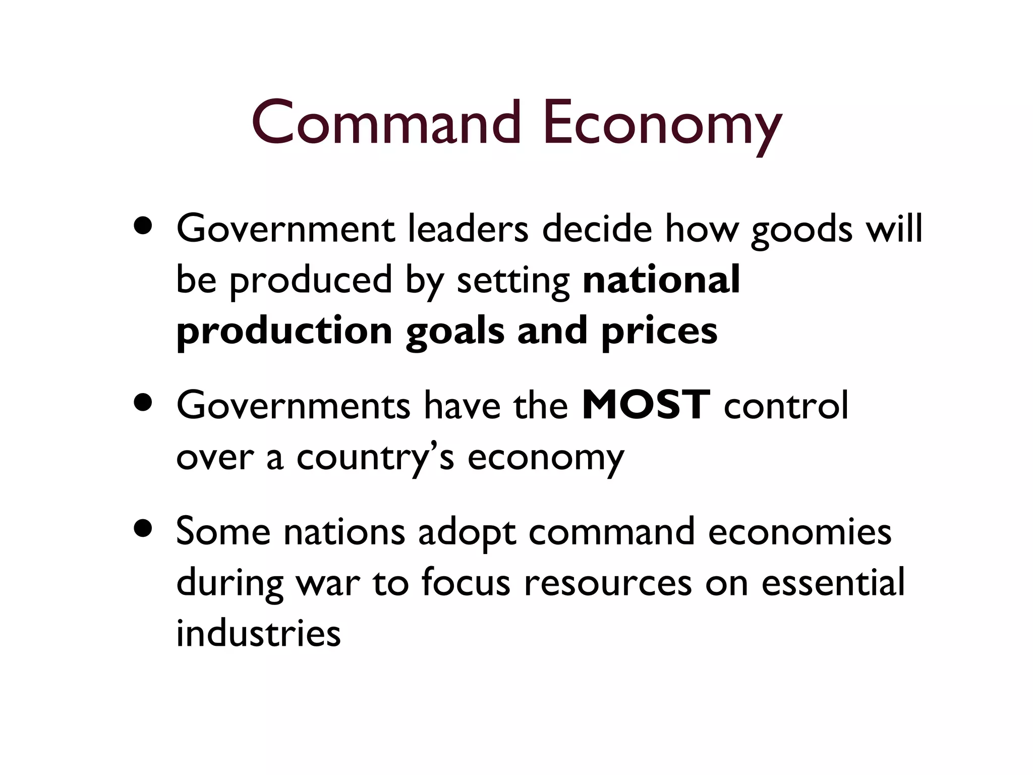 Types of Economies | PPT