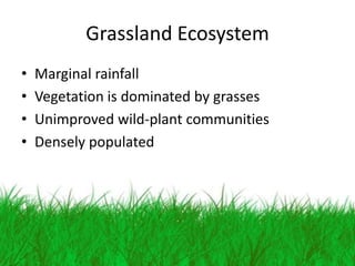 Types of ecosystem | PPTX