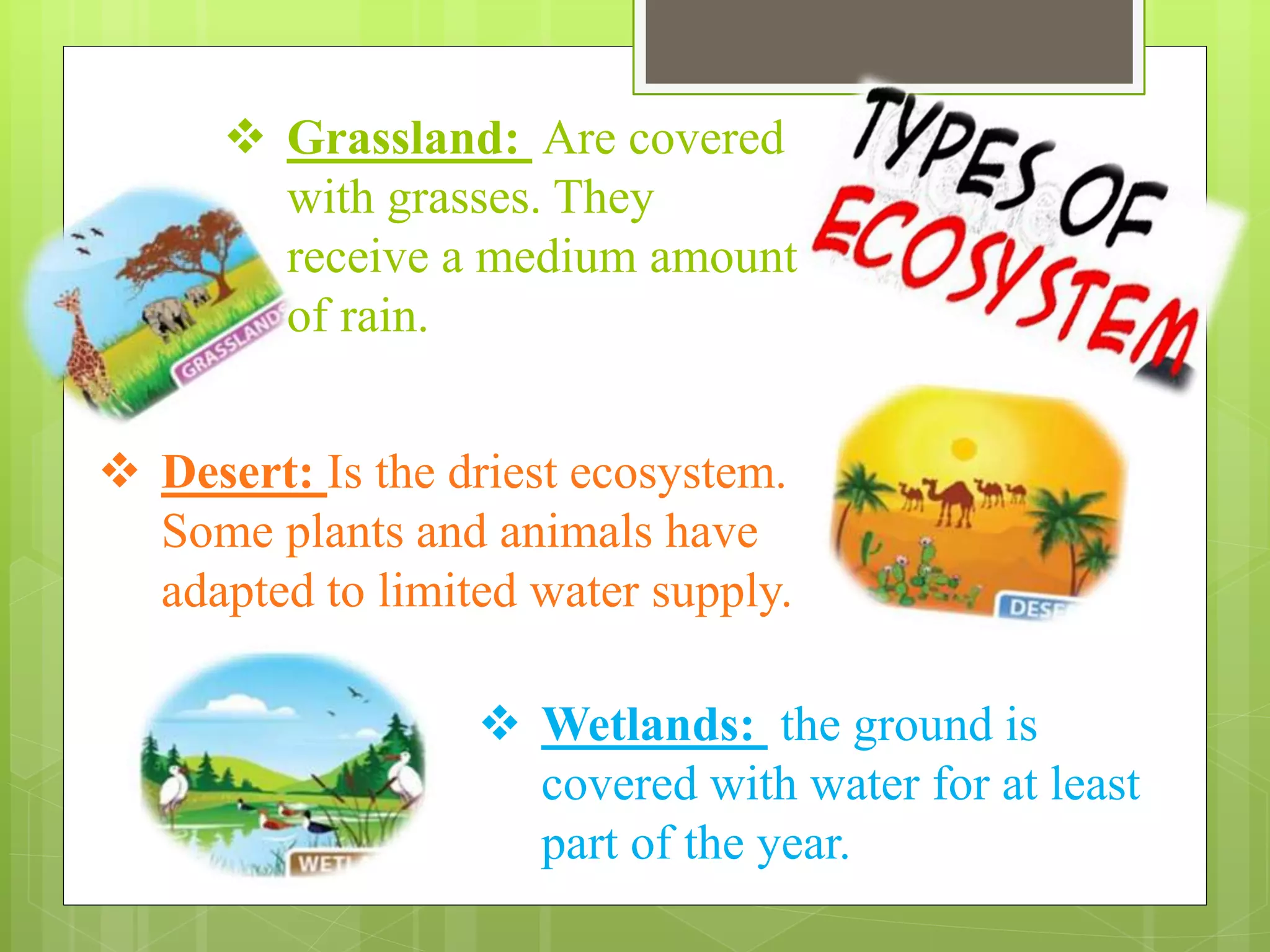 Types of ecosystem | PPT