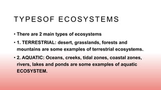 TYPES OF ECOSYSTEM (Environmental ).pptx