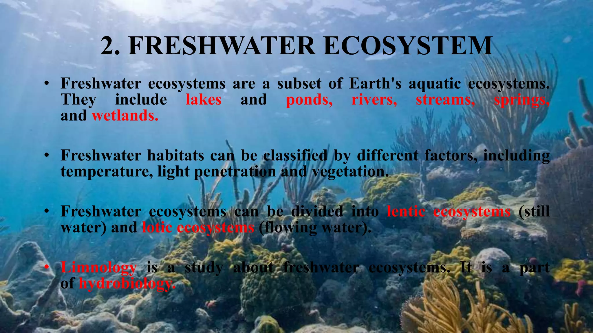 Types of Ecosystem | PPTX