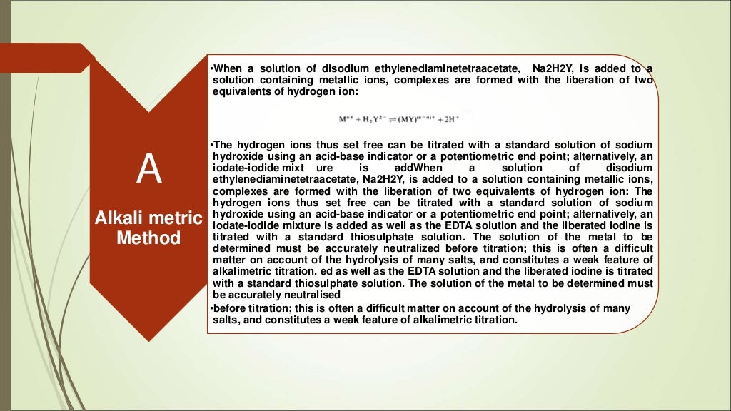 Types of EDTA titration . | PPT