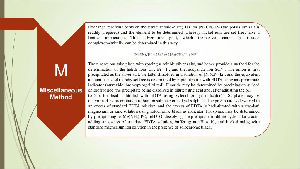 Types of EDTA titration . | PPT