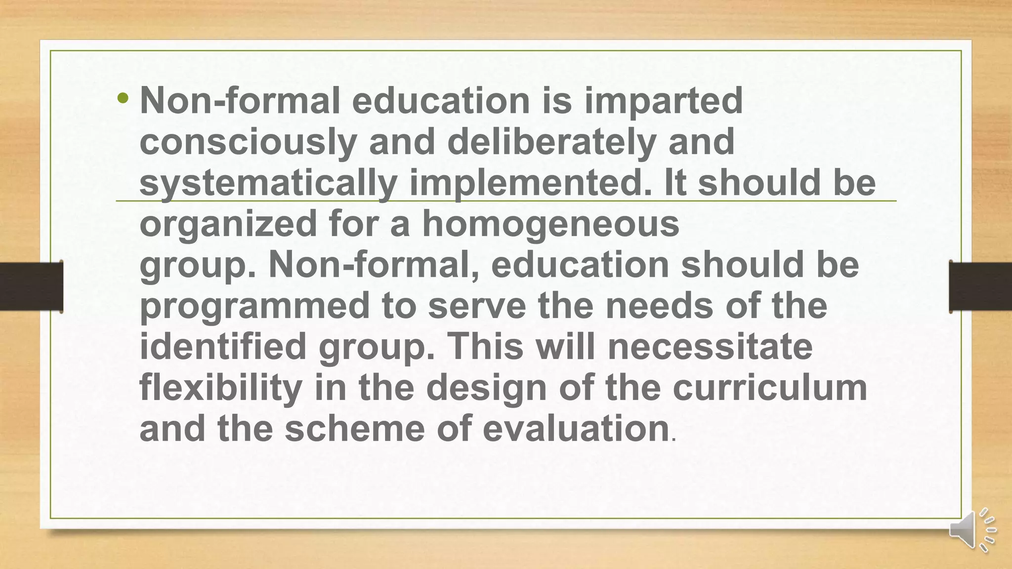 Types of education formal, informal and non formal | PPTX