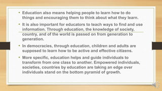 Types of education formal, informal and non formal | PPTX