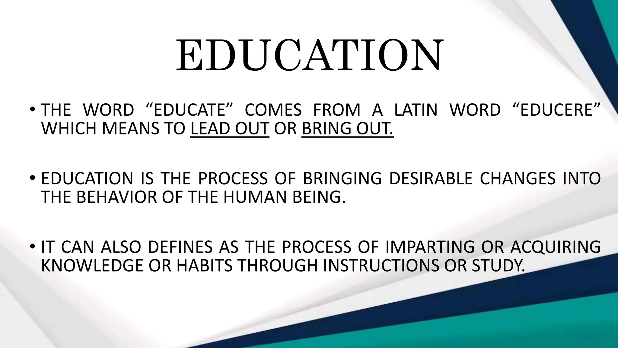 A Presentation of Different Types of Education | PPTX