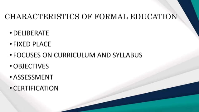 A Presentation of Different Types of Education | PPTX