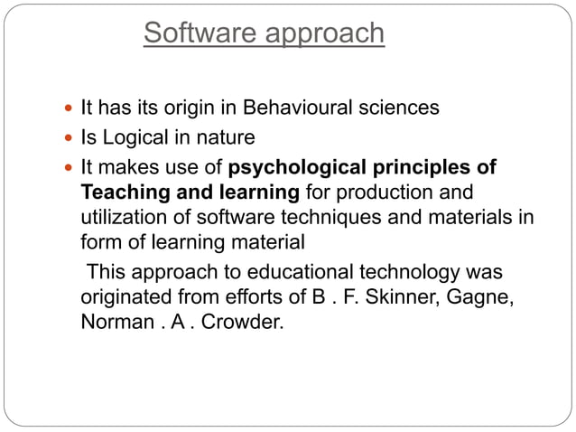 Types of educational technology hh | PPTX | Education industry | Industries